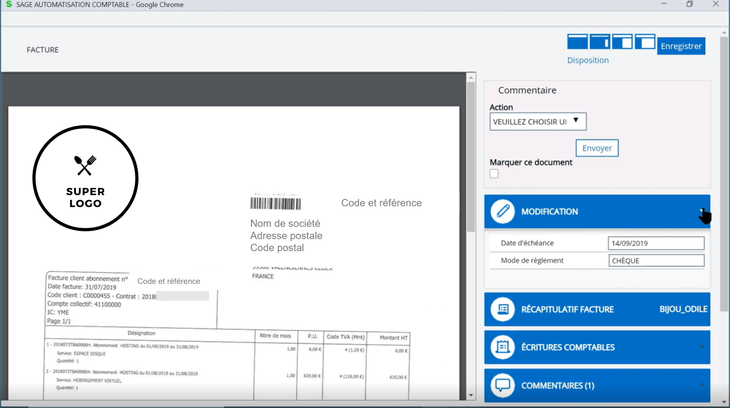 Sage Automatisation Comptable